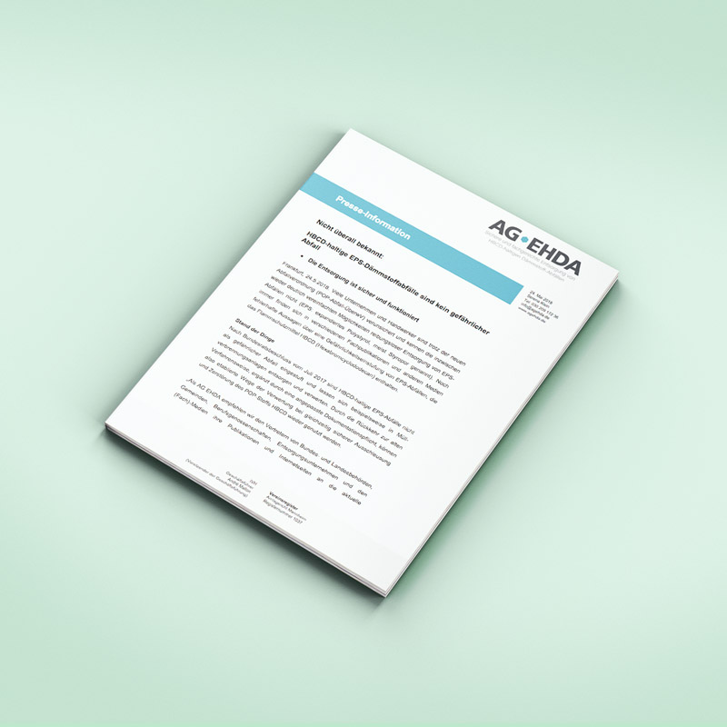 HBCD-haltige EPS-Dämmstoffe sind kein gefährlicher Abfall